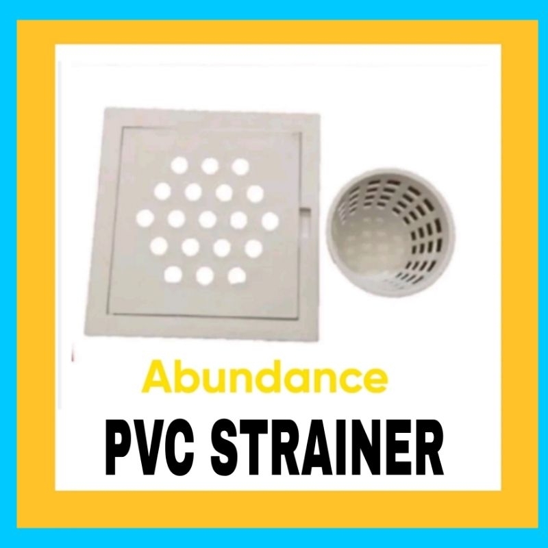 PVC PLASTIC FLOOR STRAINER WITH BASKET DRAIN 4 X 4 | Shopee Philippines