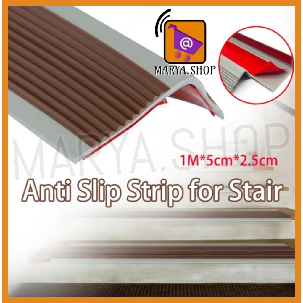 MARYA.SHOP 1M Self-Adhesive Non-Slip Stair Tread Mat Edge Protector Non ...