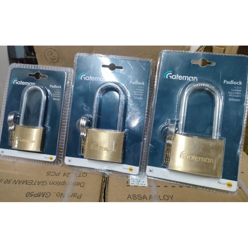 Gateman by Yale Long Shackle Padlock GMP-LS 40mm , 50mm , 60mm | Shopee ...