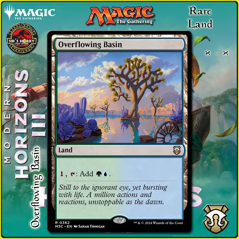 Overflowing Basin x x Modern Horizons 3 Land Rare M3C MTG | Shopee ...