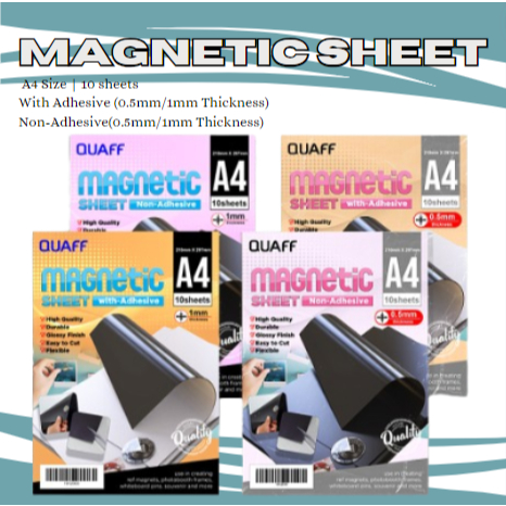 (10 sheets) Magnetic Sheet Cuttable for DIY Ref Magnet | Shopee Philippines