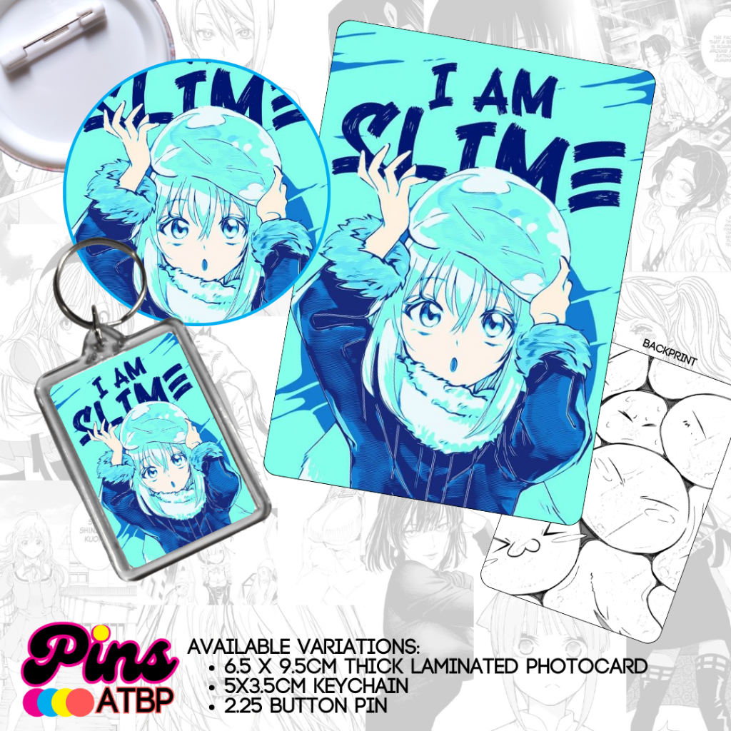 Rimuru Tempest - Reincarnated as a Slime Collectible Photocard Button ...