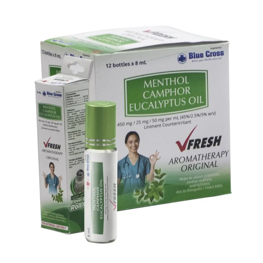 VFresh Aromatherapy 8 ml x 12 bottles - ORIGINAL SCENT (EAGLE BRAND ...