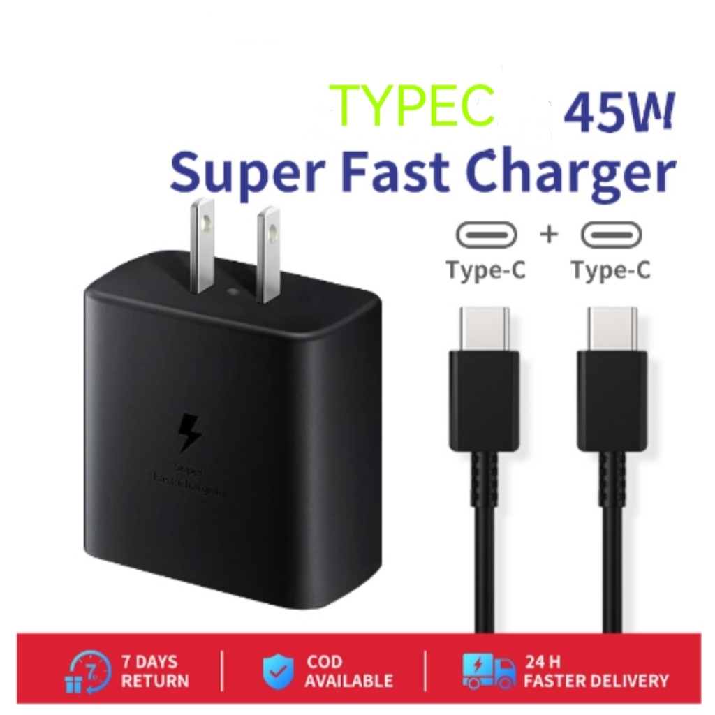 45W USB-C Fast Charger Super Fast Charging Power Adapter PD Quick ...