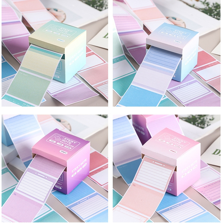 【CYT】256pcs/Box Sticky Notes Pull-out Self-Adhesive Index Labels Tabs ...