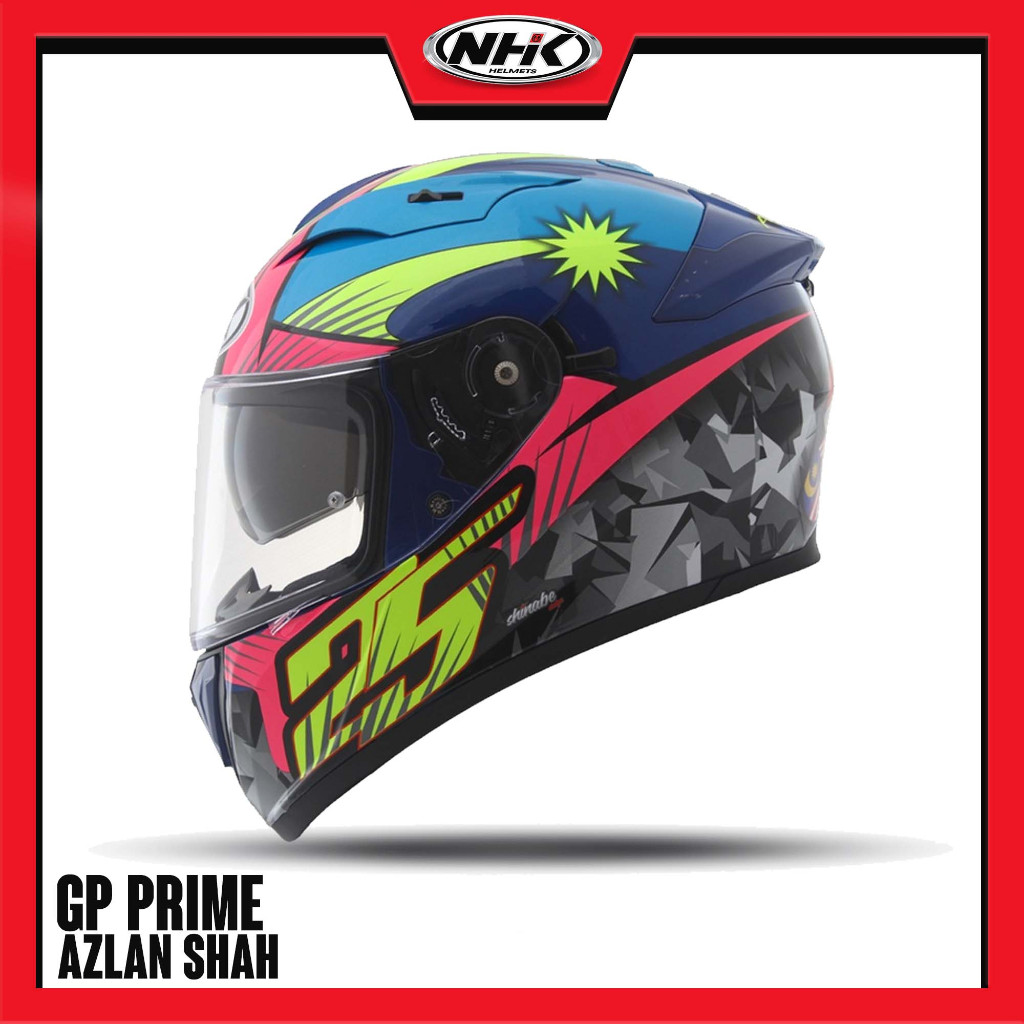 NHK Helmet GP PRIME Azlan Shah Face Dual Visor | NHK Helmets Official ...