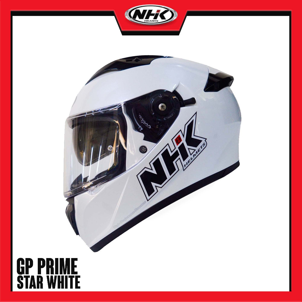 NHK Helmet GP-Prime Star White Dual Visor | NHK Helmets Official ...
