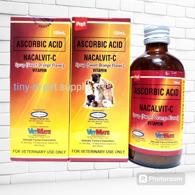 Nacalvit C Syrup for Pet Dog Cat|120ml Vitamin C | Shopee Philippines