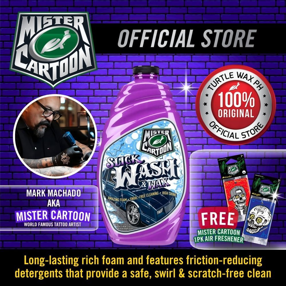 Turtle Wax Mister Cartoon Slick Wash & Wax 54253 | Shopee Philippines