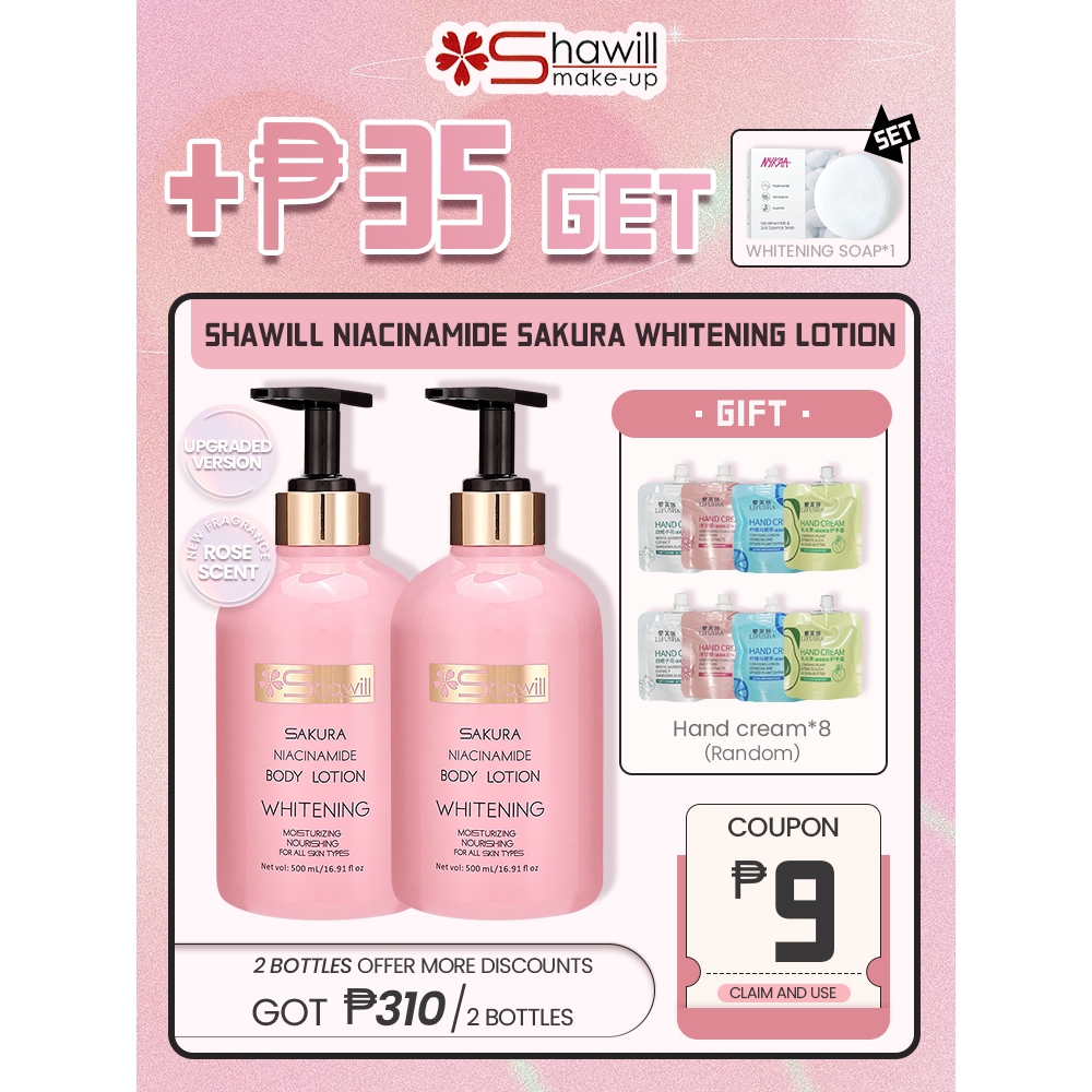 [Buy 1 Take 1] Shawill Sakura Body Lotion Whitening Niacinamide Moisturizing Skin Care Skin ...