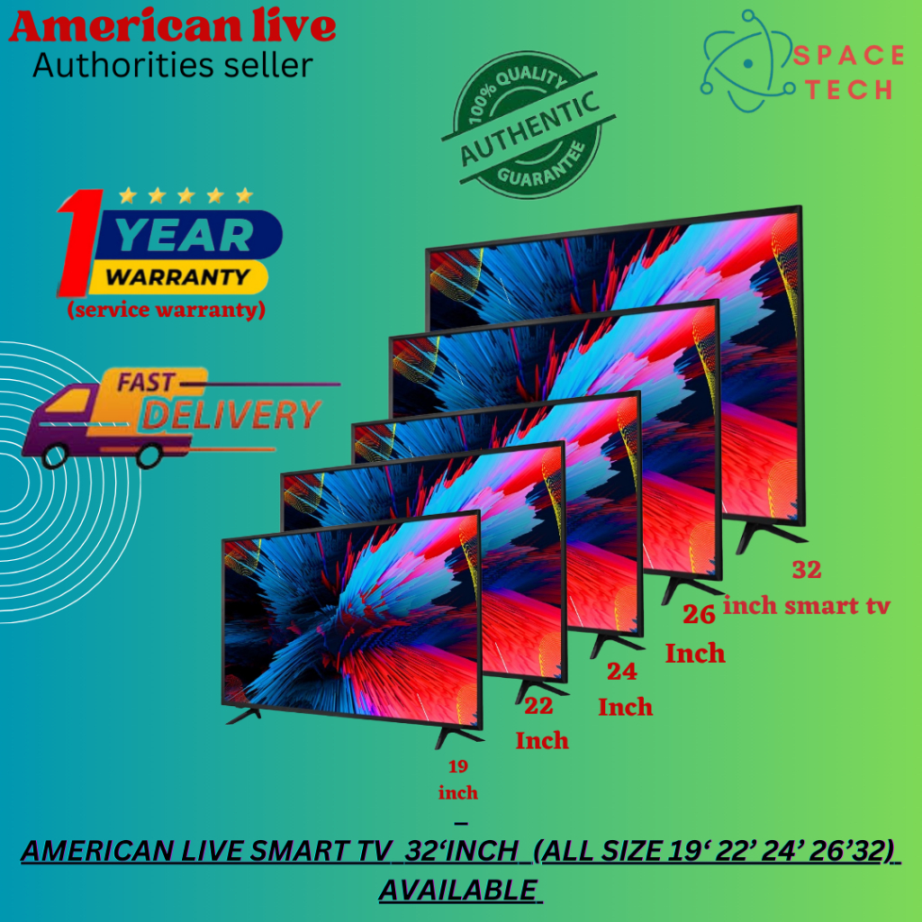 AMERICAN LIVE LED TV / SMART LED TV (All size,19''22''24''26''32'')32 ...