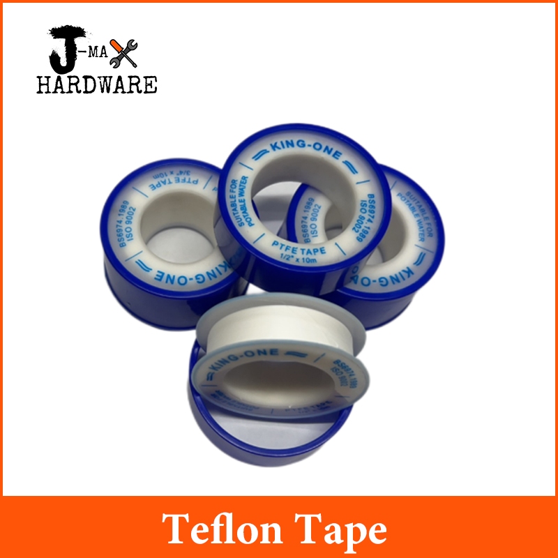 King One Teflon Tape 1/2" 3/4" Seal Tape 10m for Sealing Pipes Faucet ...