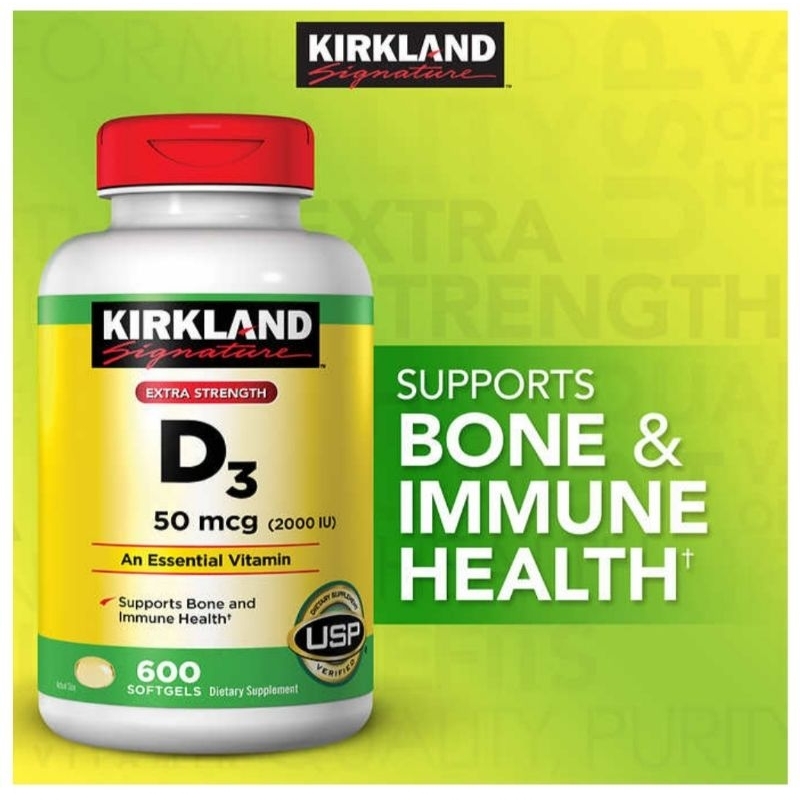 Vitamin D3. 2000iu (50 mcg.) 600 softgels EXPIRY: July 2026 Kirkland | Shopee Philippines