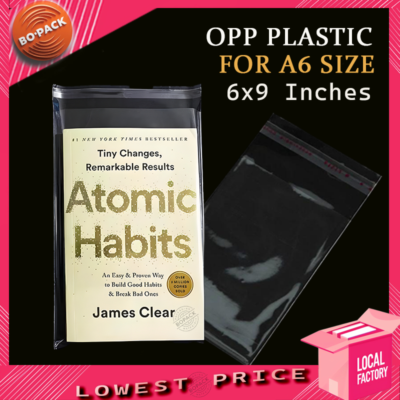 (6x9 inches) OPP Clear Plastic with Adhesive Seal for A6 SIZE 100 PCS ...