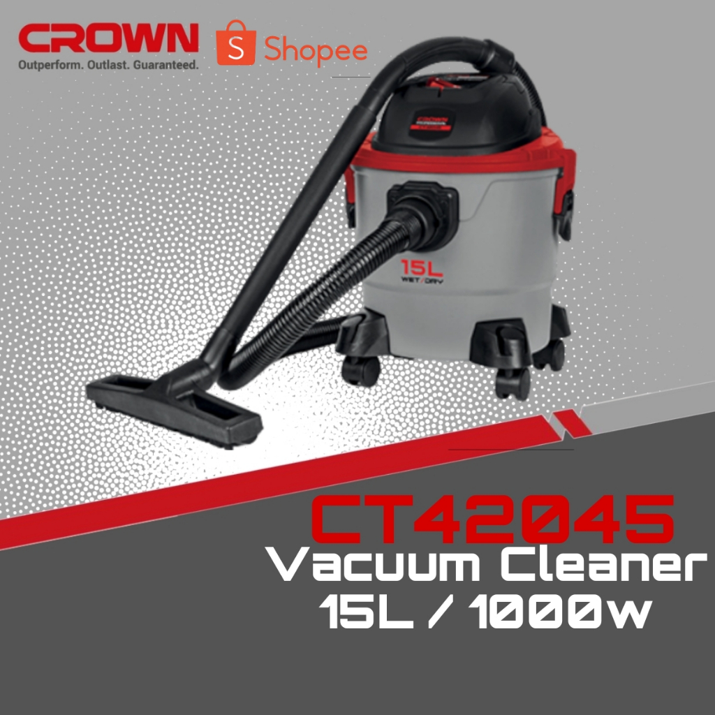 CROWN CT42045 15L Vacuum Cleaner 1000W | Shopee Philippines