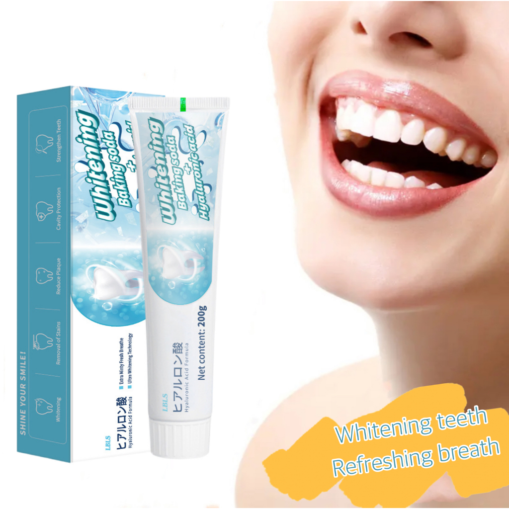 Japanese Hyaluronic Acid + Soda Peppermint Whitening Toothpaste 200g ...