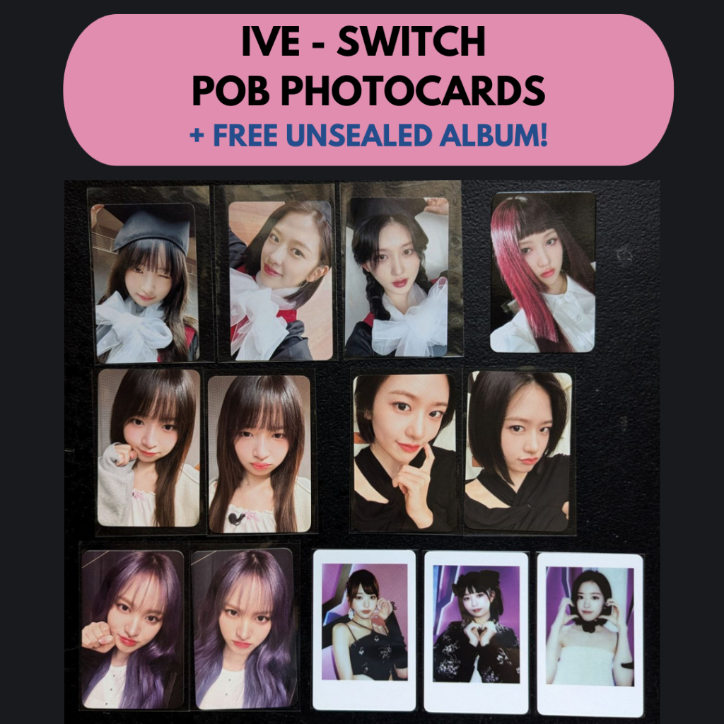 [ONHAND] IVE SWITCH POB PHOTOCARD LUCKY DRAW | Wonyoung Yujin Gaeul Leeseo Rei Liz Withmuu ...