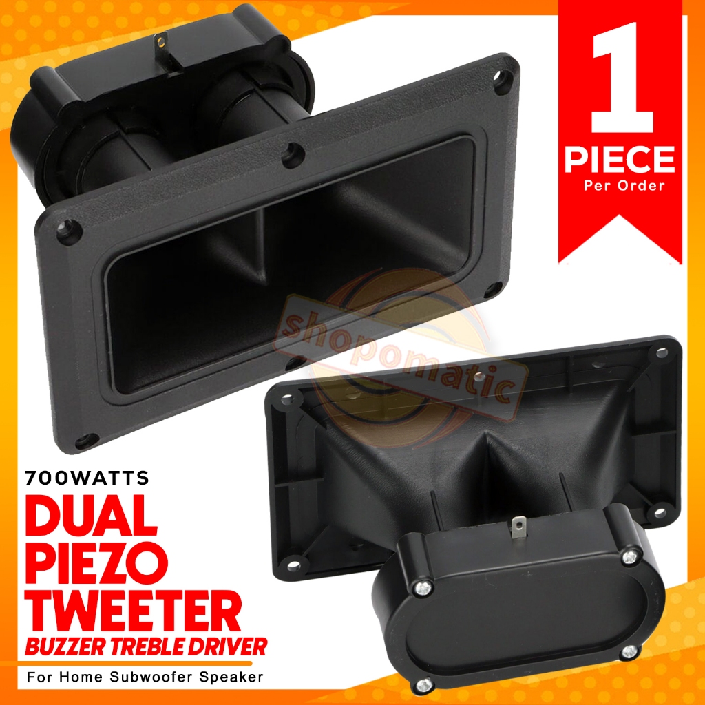 700W Dual Piezo Tweeters Horn Piezo Speaker Buzzer Treble Driver for Home Subwoofer | Shopee ...