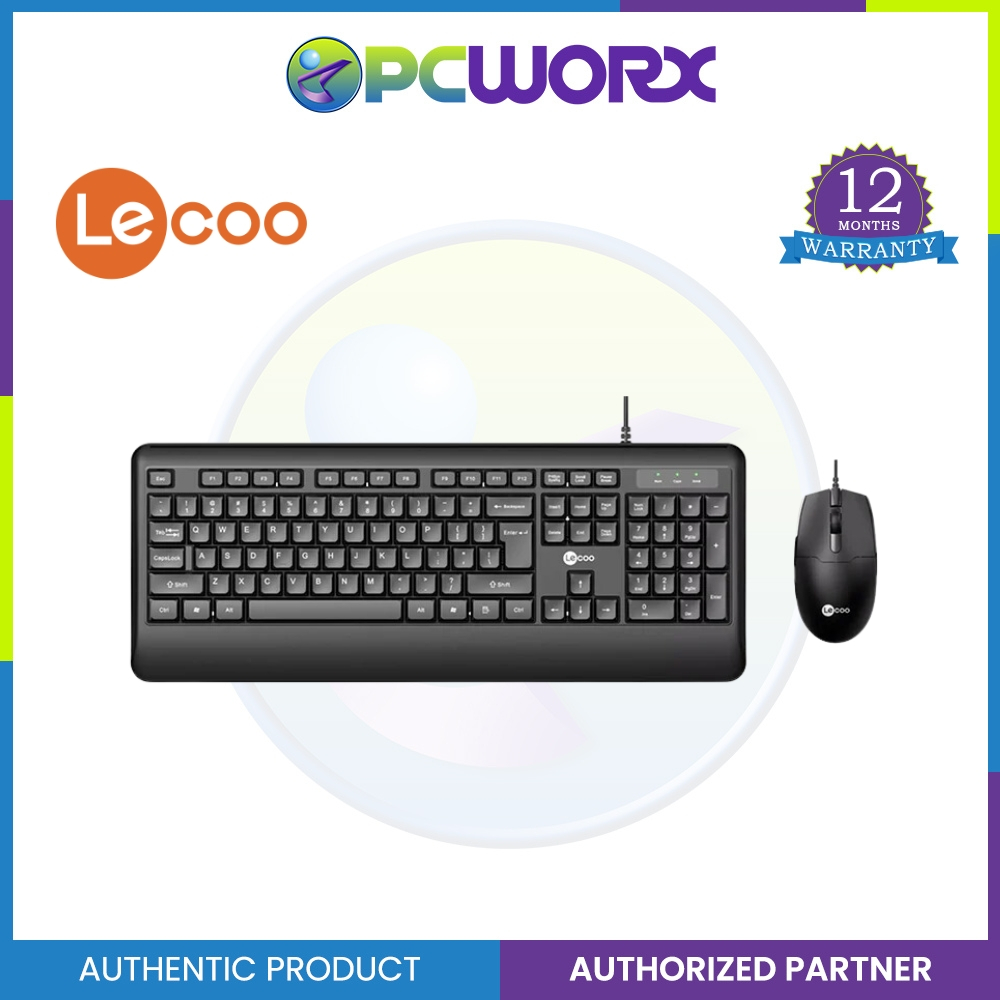 LECOO CM104 Combo Wired Keyboard & Mouse 104 keys | 1200 DPI | Keyboard ...