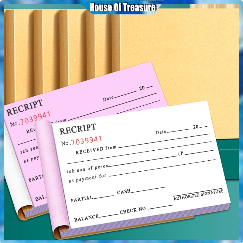 2ply/3ply Resibo Customized Carbonization Receipt Order Receipt Carbon ...