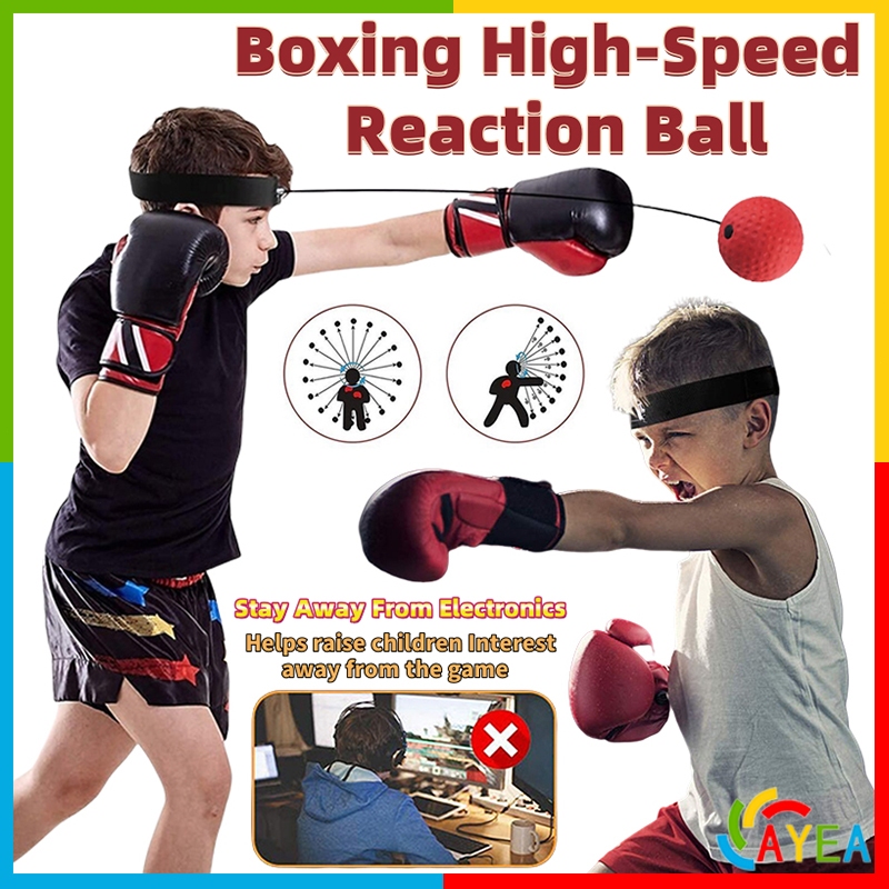 Boxing Reflex Speed Punch Ball Boxing Rubber Balls Agility Reaction ...