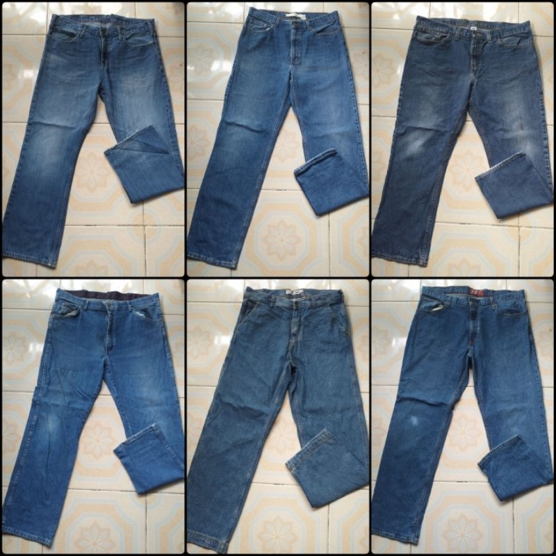MEN'S MIXED DENIM PANTS(Preloved) | Shopee Philippines