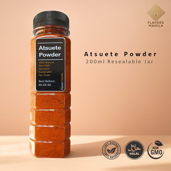Atsuete Powder in 200ml Resealable Jar- Fresh Sealed In Flavor | Shopee ...