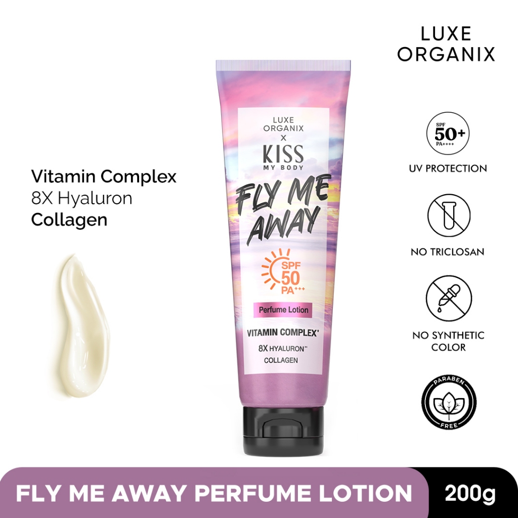 Luxe Organix X Kiss My Body Fly Me Away Perfume Lotion SPF 50 PA ...