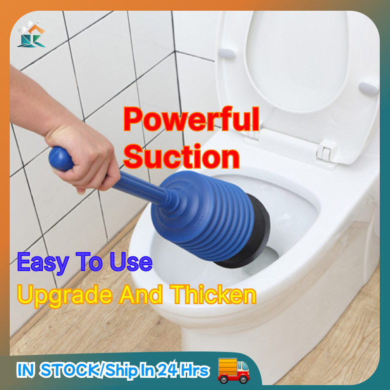 Toilet Plunger Sinks Sewer Manual Vacuum Sucker Powerful Manual ...