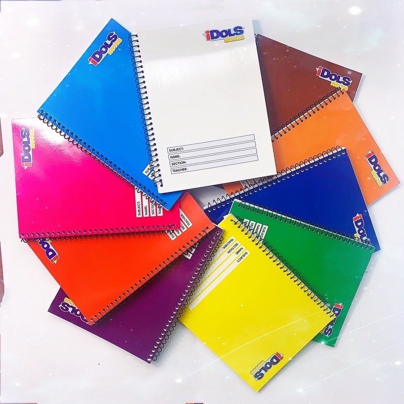 TOP1 assorted brand Spiral Yarn Notebook Colored Cover Composition ...