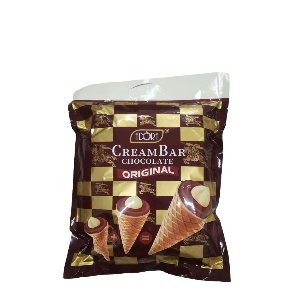 Creambar Chocolate 300 gram Ice Cream Cone Chocolate Filling SUGAR ...