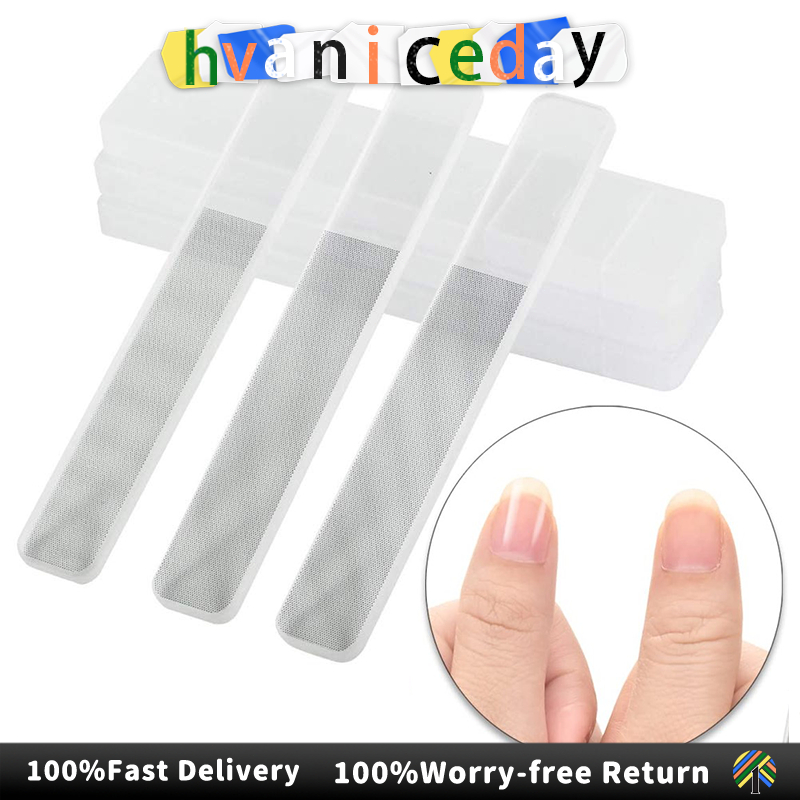 1pack Nano Glass File Set Professional Crystal Nail Shiner Buffers with ...
