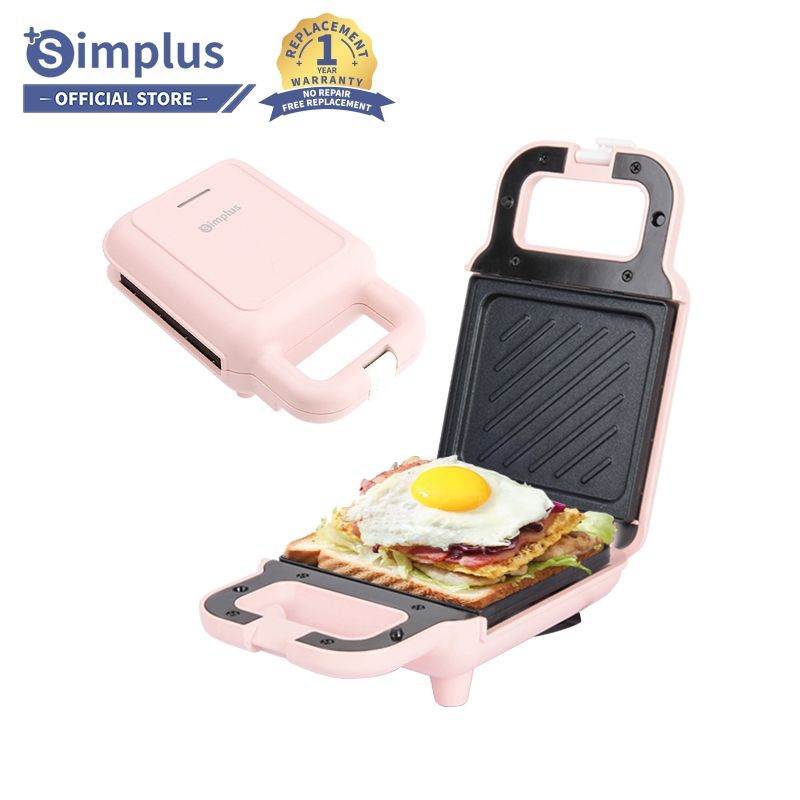 Simplus Sandwich Maker Non-stick MultiFunctional Bread Toaster | Shopee Philippines