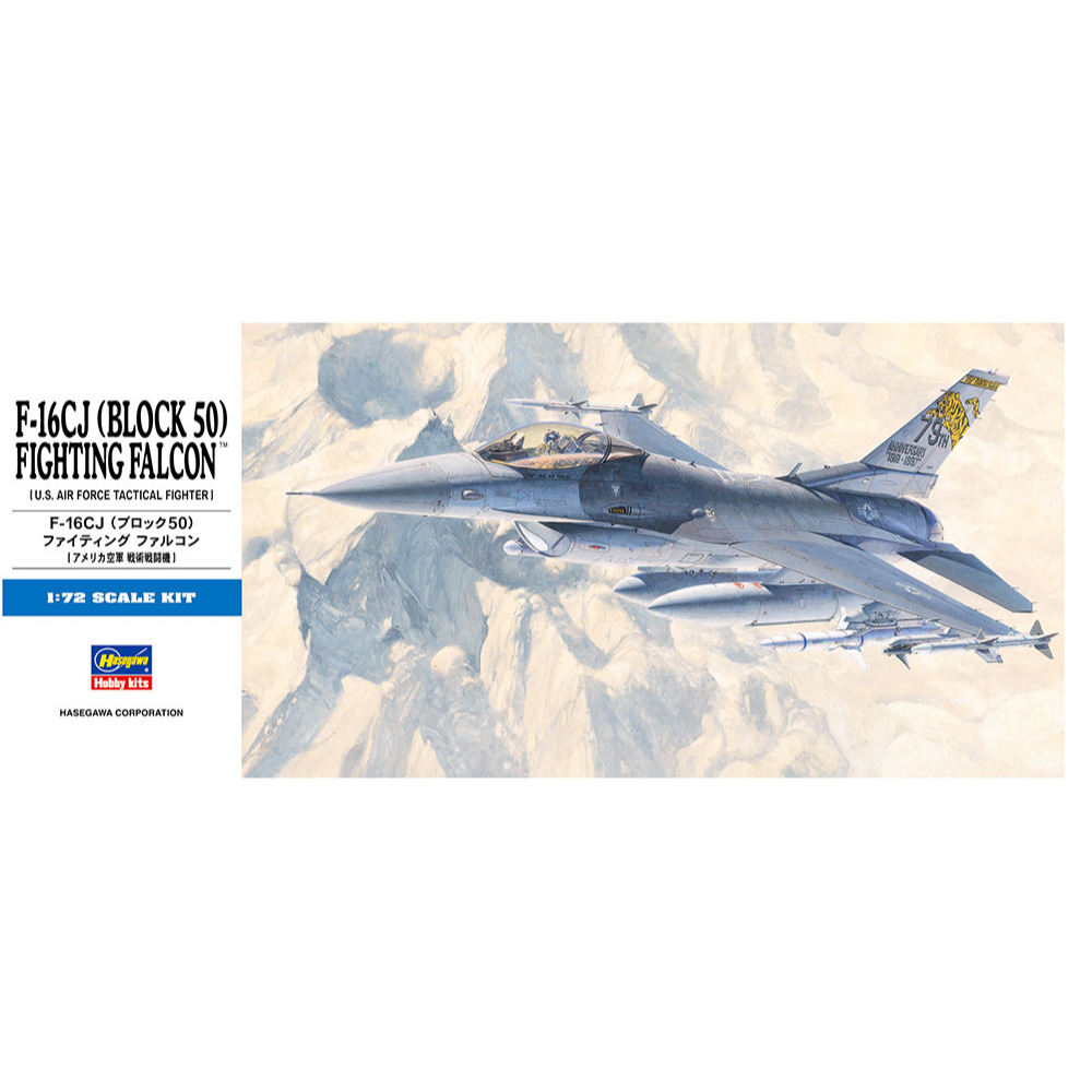 Hasegawa D18, F-16CJ (BLOCK 50) FIGHTING FALCON, 1/72, Airplane ...