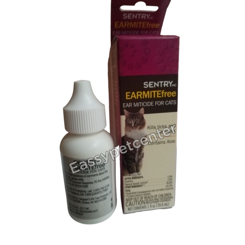 Sentry EARMITEfree -Ear Miticide for Cat's (29.6ml) | Shopee Philippines