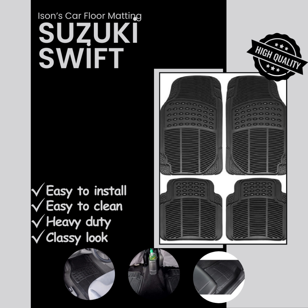 Suzuki Swift Rubberized Floor Matting Heavy Duty | Shopee Philippines