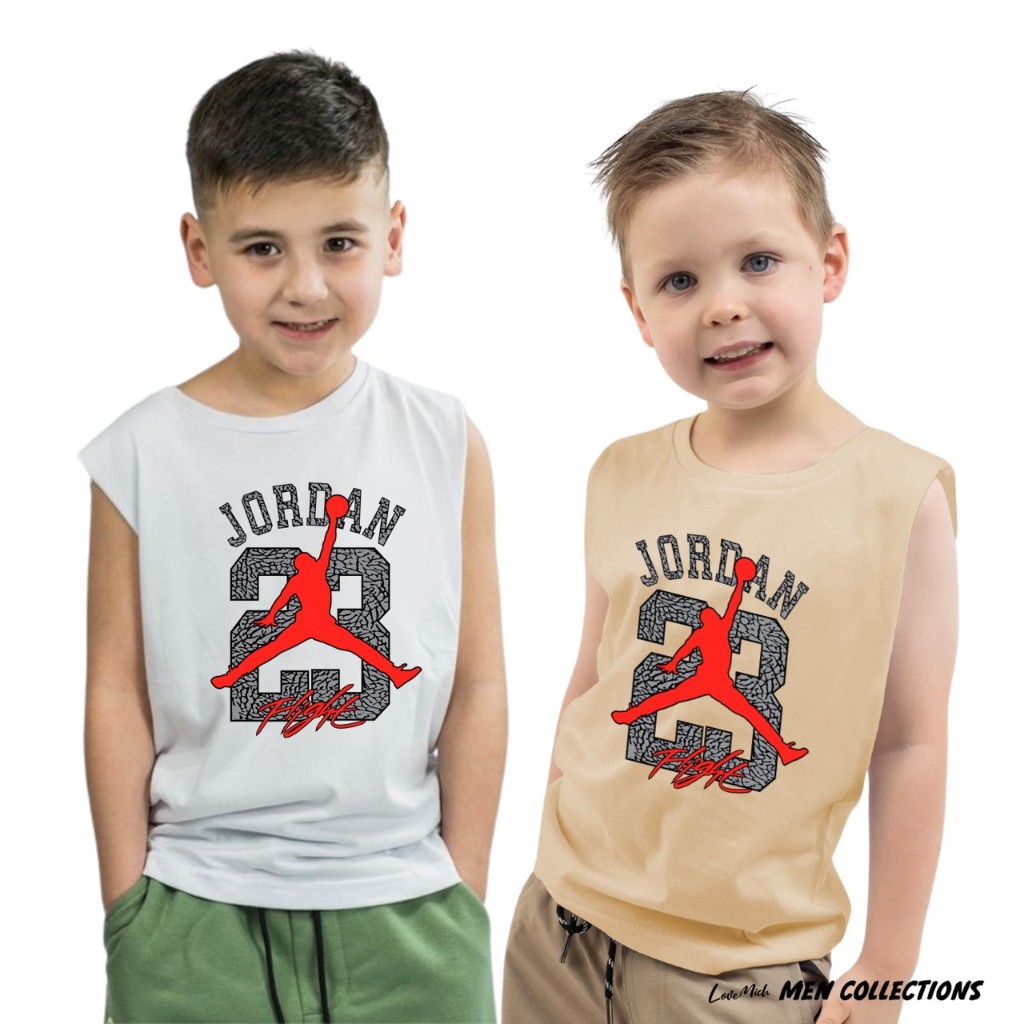 Kids Sando Summer Sleeveless Muscle Tee Tops Terno Kids Brand design by ...