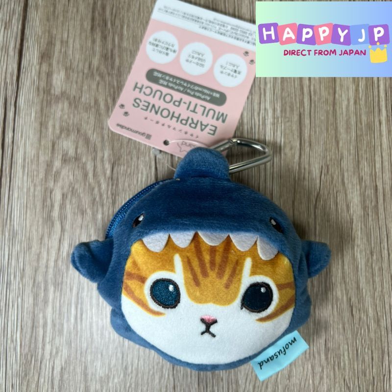 Gourmandise mofusand earphone multi pouch shark nyan MOFU-16A | Shopee ...