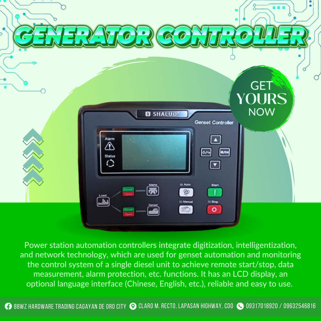 GENSET CONTROLLER / Generator Controller / Generator Control Module / Gen system controller ...