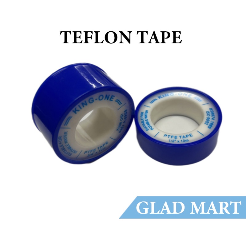 Teflon Tape 1Roll Seal Tape for Sealing Pipes Faucet 1/2" 3/4" | Shopee ...