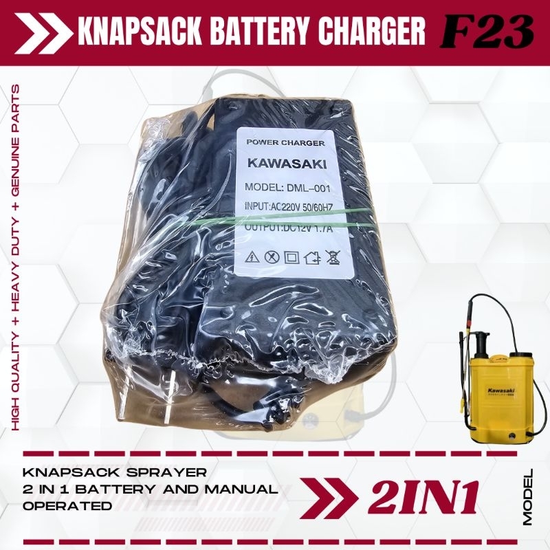 Charger Kawasaki Knapsack Sprayer 2 in 1 Battery and Manual Operated ...