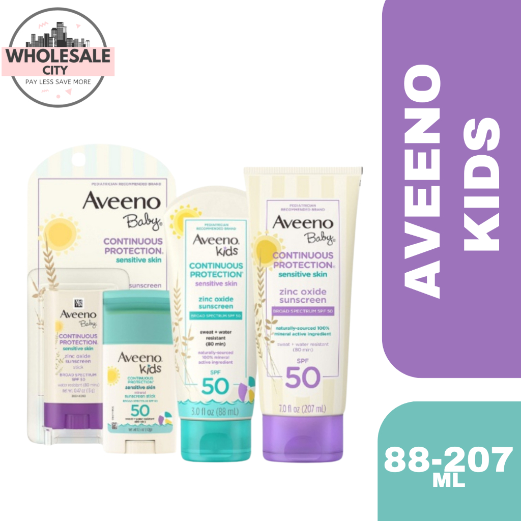 Aveeno Sunscreen with Broad Spectrum SPF 50 Sunscreen for Baby or Kids ...