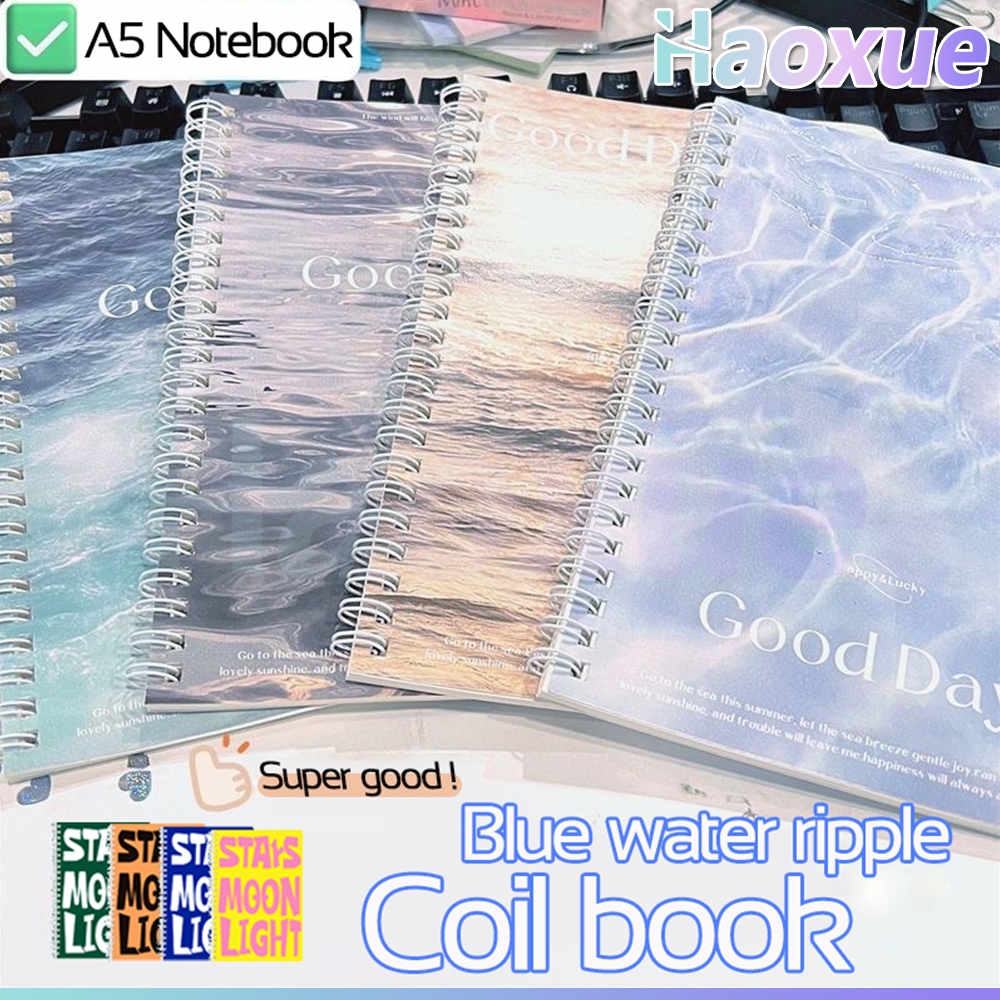 4pcs A5 60 Sheets Spiral Notebook Thick Binder Notepad Spiral Line ...