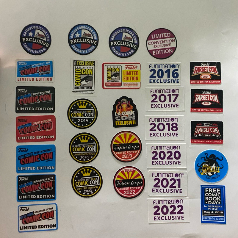 Funko Pop Replacement Convention Exclusive Stickers (Buy 1 take 2 ...