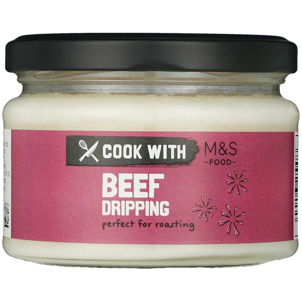 Cook With M&S Beef Dripping 180g. Rich and flavourful beef dripping ...