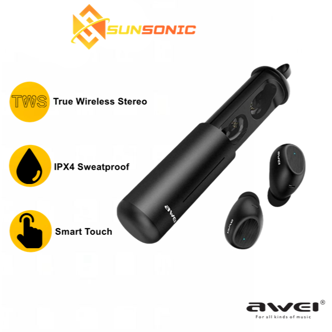 Awei T5 TWS True Wireless V5.0 Bluetooth In Ear Earphone | Shopee ...