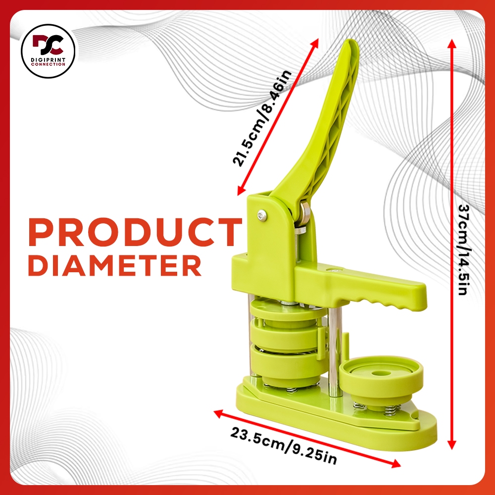 Button Pin Maker 58mm SLIDING TYPE | Manual Badge Making Machine DIY ...