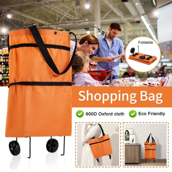 JA5 Small Shopping Trolley Market Wheels Bag Travel Luggage Portable ...