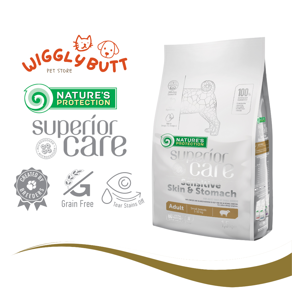Nature's Protection Superior Care Sensitive Skin & Stomach Adult Lamb ...