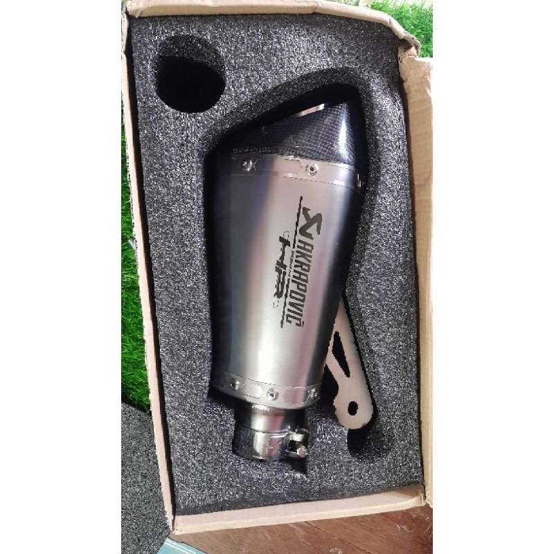 51mm akrapovic HP silver real tip carbon Universal exhuast for ...